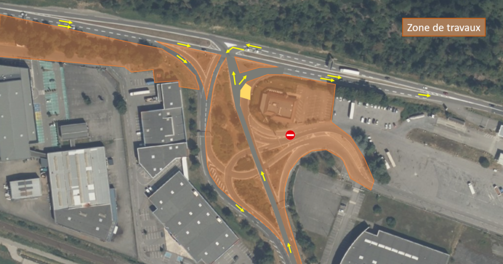 Travaux à Cluses - La Maladière : création de deux giratoires pour ...